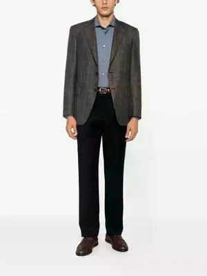 Canali Check-pattern Single-breasted Blazer