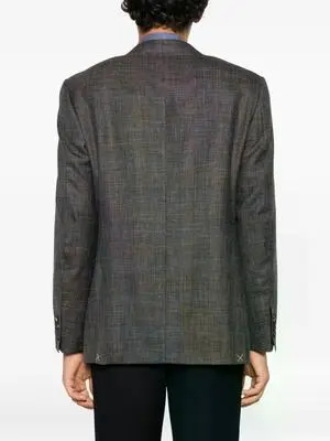 Canali Check-pattern Single-breasted Blazer