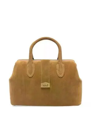 SCHELL Medium Doctor Suede Tote Bag - Neutrals