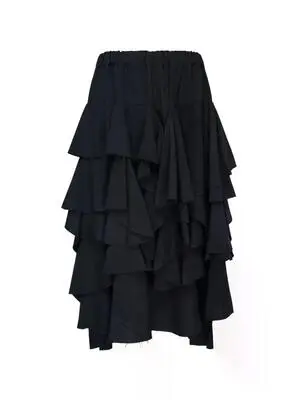 Comme Des Garçons Ruffled Tiered Midi Skirt