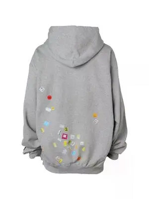 Mihara Yasuhiro Price Tag Sticker Printed Hoodie