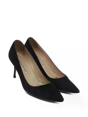 Manolo Blahnik 2020s Pointed-toe Suede Pumps
