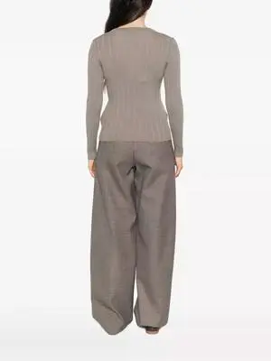 IVORY PARIS Vera Ribbed-knit Sweater