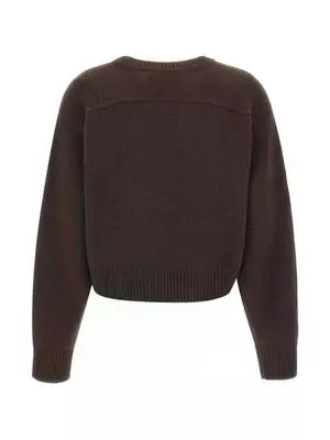 Soft Goat Cropped Crew-neck Sweater
