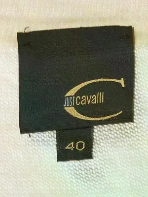 Just Cavalli Floral-pattern V-neck Sweater