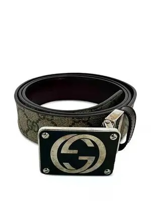 Gucci 2010s Gg Monogram Canvas Belt