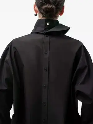 Carven Orchid Cotton Long-sleeve Shirt