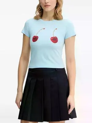 NEVER FULLY DRESSED Cherry-print T-shirt