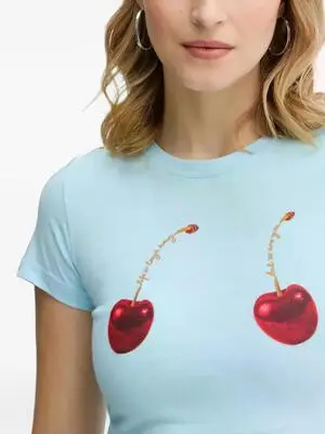 NEVER FULLY DRESSED Cherry-print T-shirt