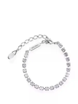 JIMMY CHOO Saeda Crystal-embellished Bracelet - Silver