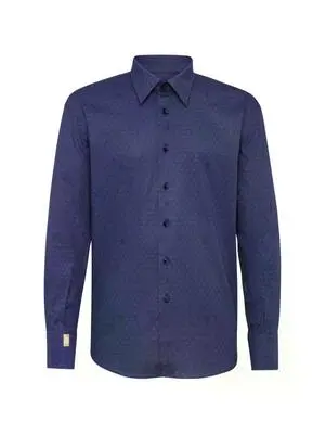 BILLIONAIRE Gold Cut Lion-pattern Shirt