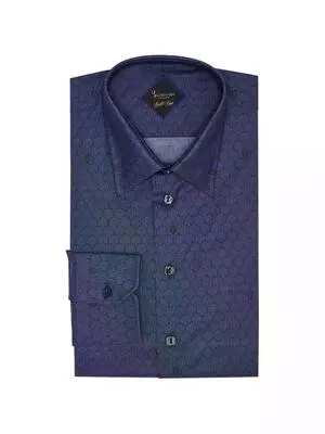 BILLIONAIRE Gold Cut Lion-pattern Shirt