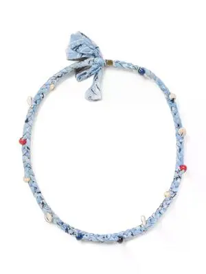 Alanui Bandana Shell-embellished Necklace