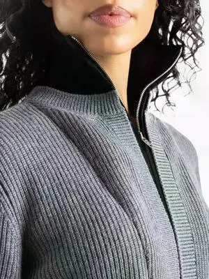Balenciaga Hybrid Zip-up Cardigan