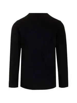 Play Comme Des Garcon Heart-patch Sweater - Black