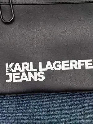 Karl Lagerfeld Logo-print Denim Tote Bag
