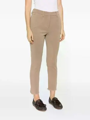 Eleventy Seam-detail Cropped Trousers