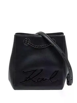 Karl Lagerfeld Mini K/signature Bucket Bag - Black