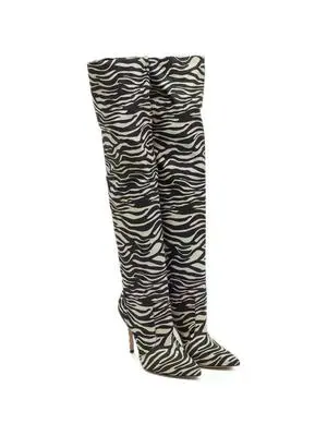 GIANVITO ROSSI Zeta Zebra-print Boots