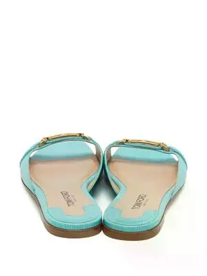 TOM FORD Whitney Open-toe Flat Sandals - Blue