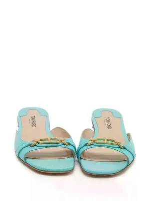 TOM FORD Whitney Open-toe Flat Sandals - Blue
