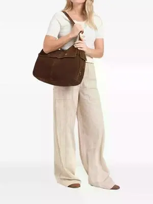 CAREL Orsay Suede Shoulder Bag - Brown