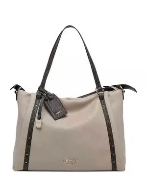 Liu Jo Logo-print Studded Tote Bag