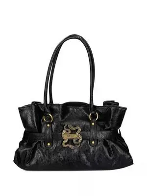 Just Cavalli Snake-plaque Tote Bag - Black