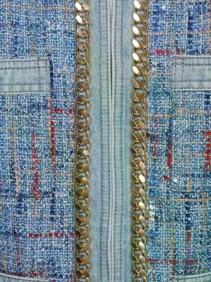 Balmain Chain-embellished Tweed Jacket
