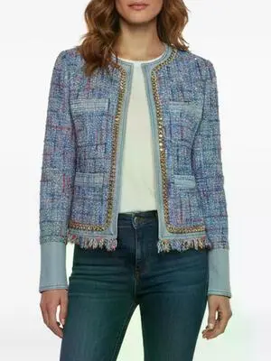BALMAIN Chain-embellished Tweed Jacket