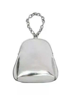 By Far Koko Metallic-leather Top-handle Crossbody Bag