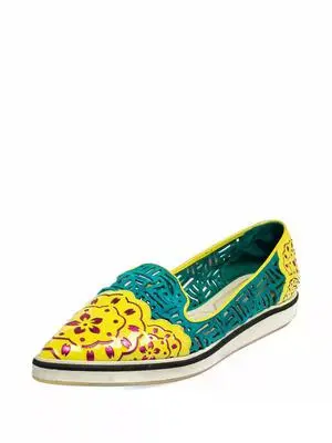 NICHOLAS KIRKWOOD Floral-design Laser-cut Sneakers