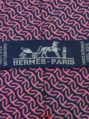 Hermès Geometric-print Tie