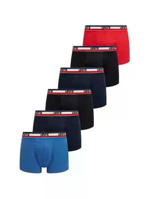 LEVI'S Logo-waistband Trunks - Blue