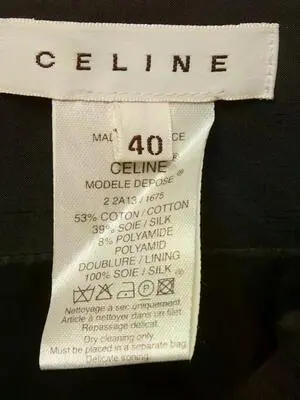 Celine Textured Pencil Midi Skirt