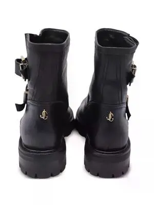 JIMMY CHOO Youth Ii Buckled Ankle Boots - Black
