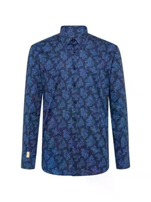 BILLIONAIRE Paisley-print Shirt - Blue