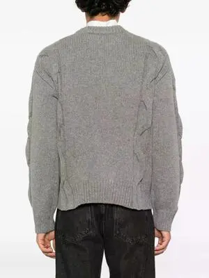 Axel Arigato Cable-knit Ribbed-trim Sweater