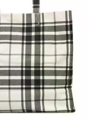 Karl Lagerfeld Check Logo-print Tote Bag