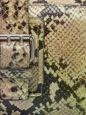 Furla Buckle Python-embossed Tote Bag