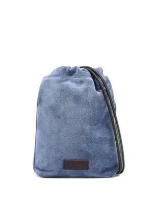 Giorgio Armani Suede Shoulder Bag - Blue
