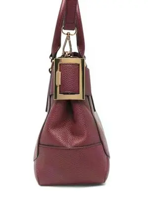 Moschino Logo-plaque Grained-effect Tote Bag