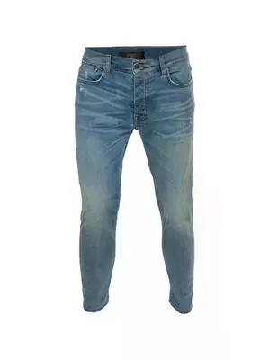 Amiri Distressed Slim-fit Jeans - Blue