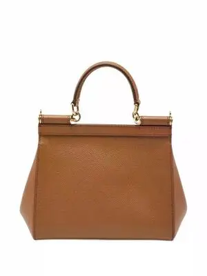 Dolce & Gabbana Smal Miss Sicily Handbag - Brown
