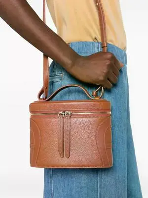 AIGNER Deborah S Grained Leather Cross Body Bag