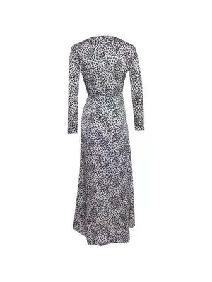 Maje Leopard-pattern Cut-out Midi Dress