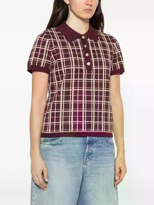 Gant Check-knit Polo Shirt