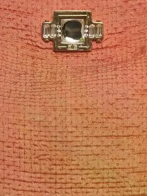 Elisabetta Franchi Seersucker Peplum Blouse