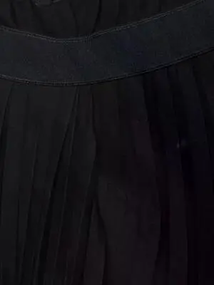 Balenciaga Pleated Asymmetric Midi Skirt