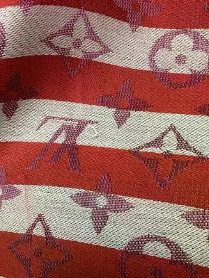 LOUIS VUITTON Striped Monogram Scarf
